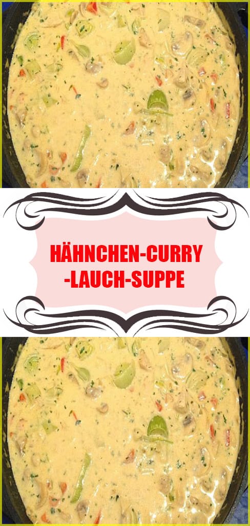 Hähnchen-Curry-Lauch-Suppe Ideale Partysuppe – Einfache Rezepte