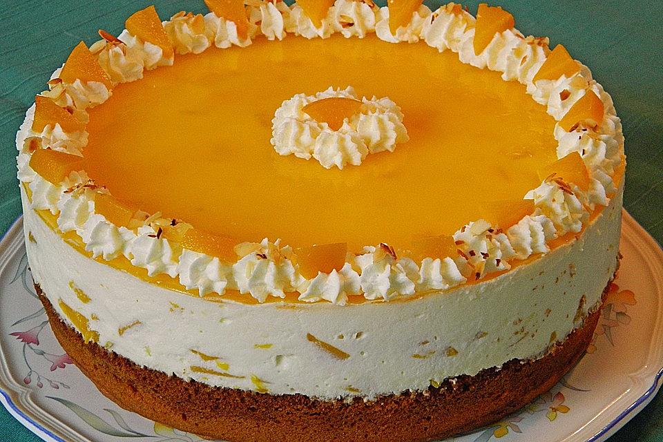 Pfirsich Vanille Torte - Einfache Rezepte
